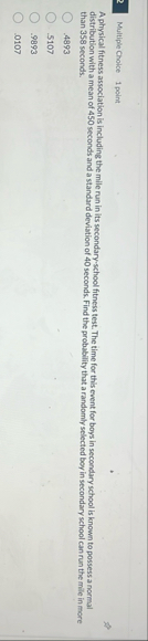 Solved Multiple Choice 1 ﻿pointA physical fitness | Chegg.com