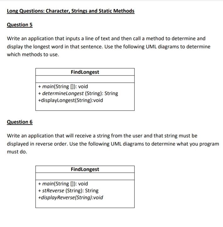 Solved Question 5 Write An Application That Inputs A Line Of 