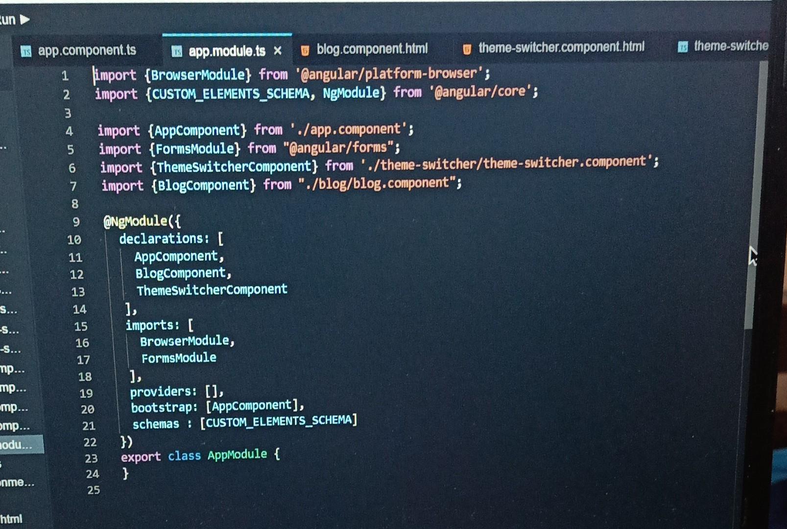Solved 4 1. Angular: Dark Theme Switcher a Create a dark | Chegg.com