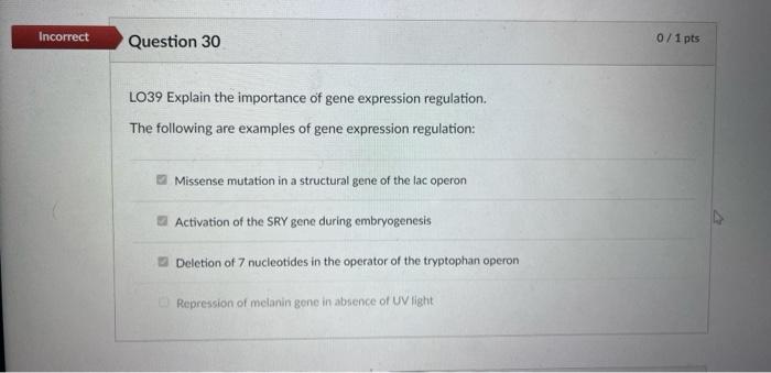 Solved LO39 Explain the importance of gene expression | Chegg.com
