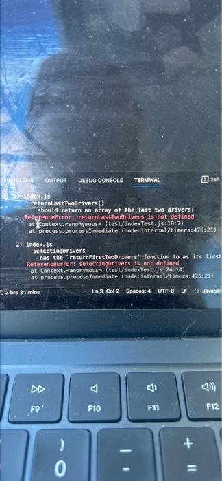 Solved Problems Output Debug Console Index Js Returnlast
