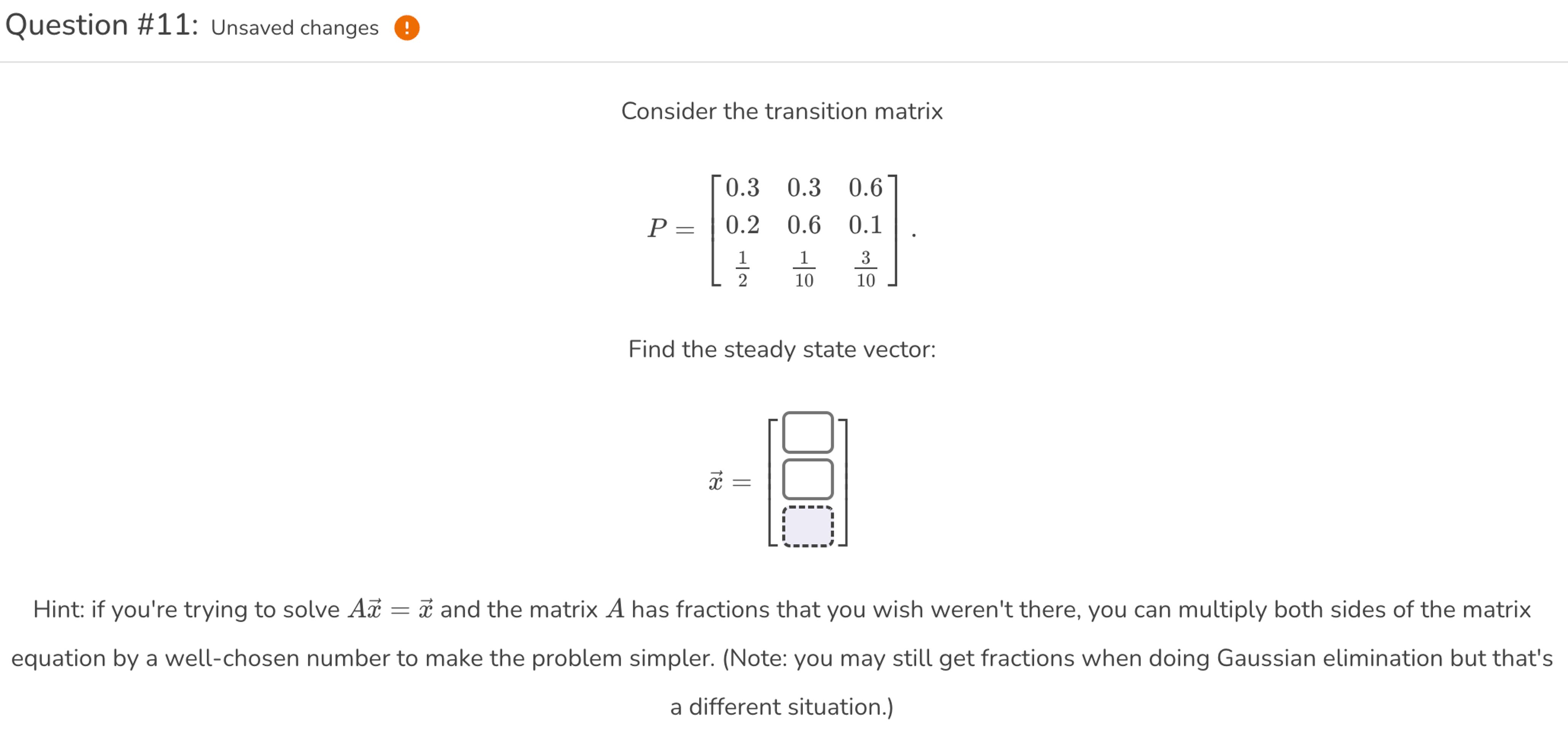 Solved Consider the transition | Chegg.com