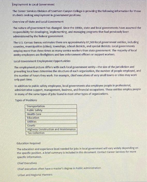 Solved Word 2016 Project Grader - Instructions Employment | Chegg.com