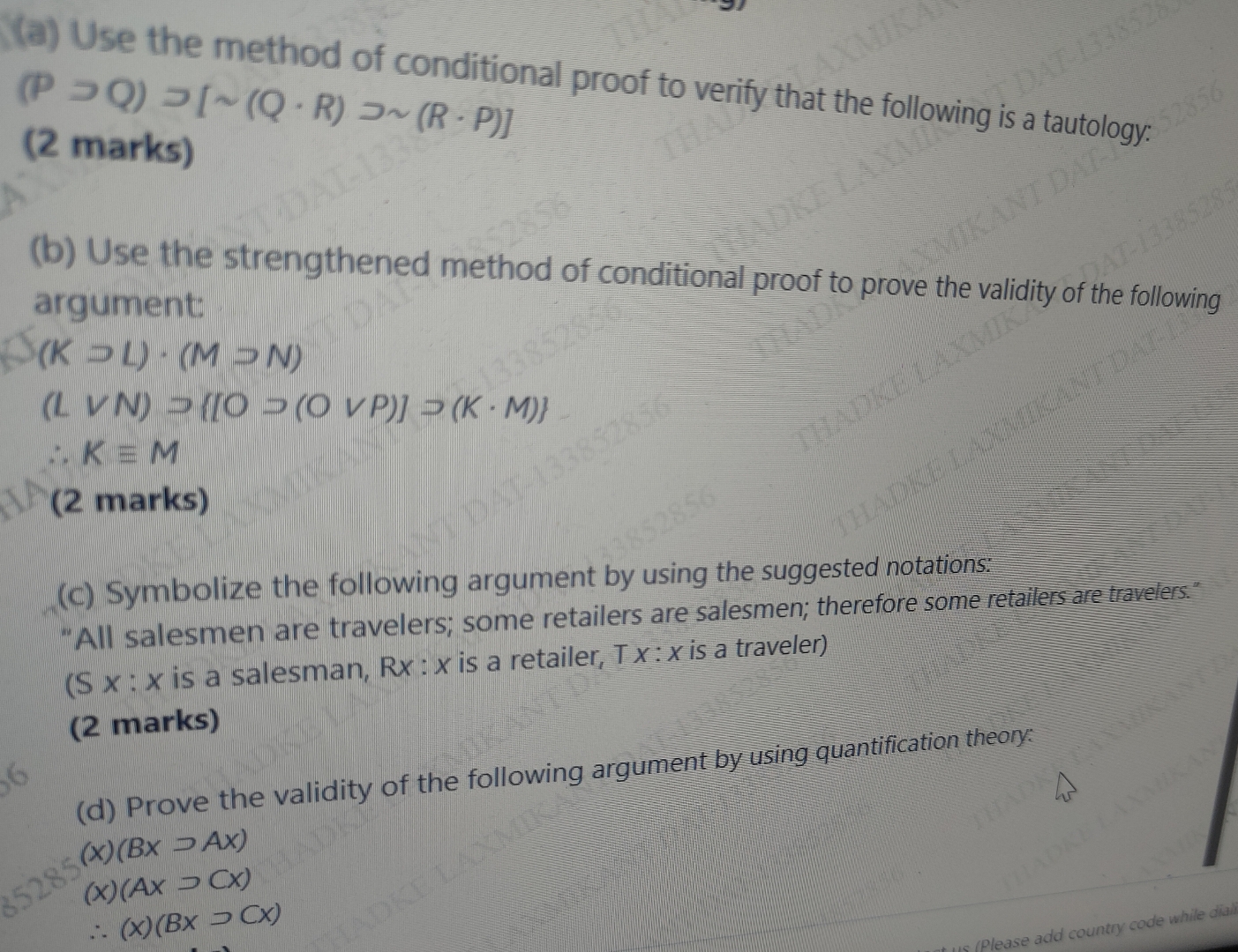 Solved (a) ﻿Use the method of conditional proof to verify | Chegg.com