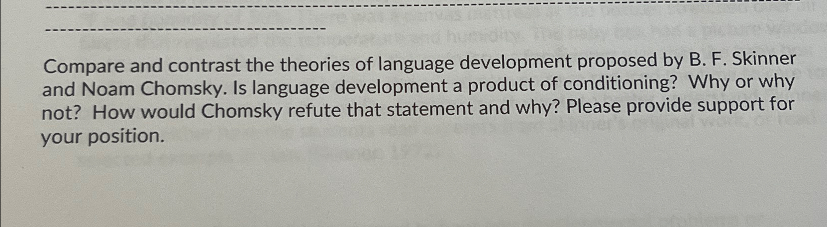 Solved Compare and contrast the theories of language | Chegg.com