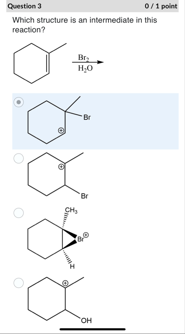 Question 301 ﻿pointWhich structure is an intermediate | Chegg.com
