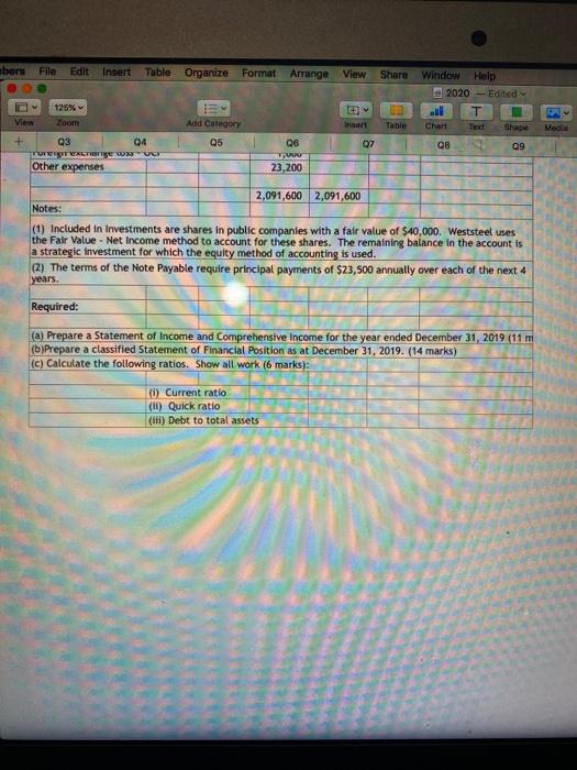 Solved Number File Edit Insert Table Organize Format Arrange | Chegg.com