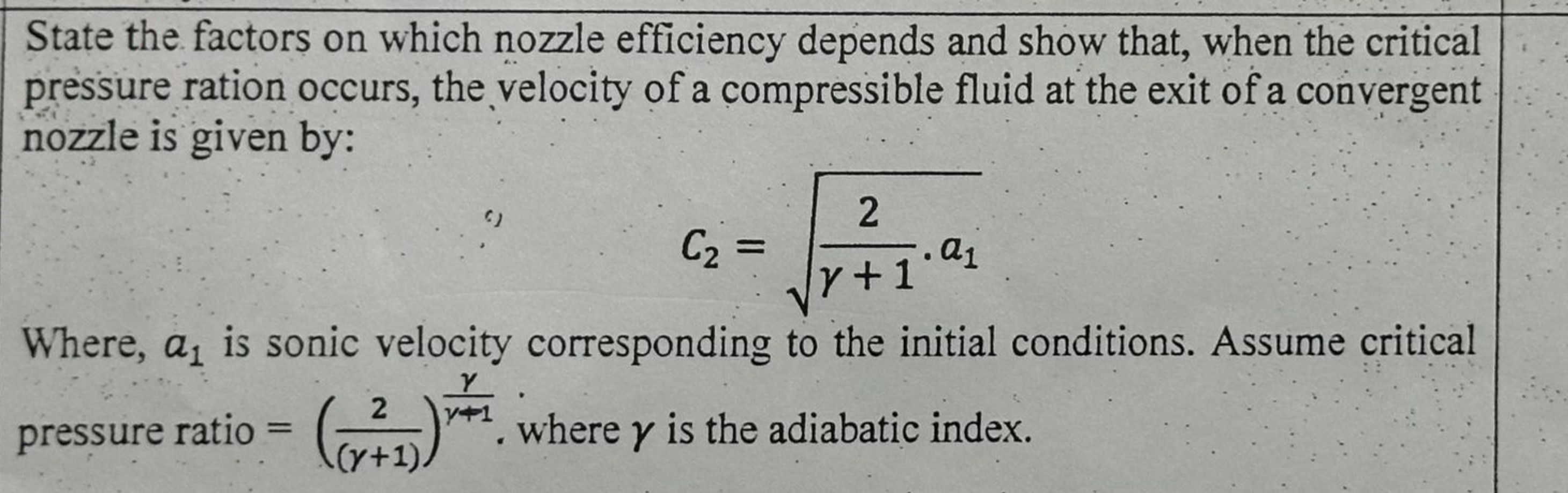 Solved State the factors on which nozzle efficiency depends | Chegg.com