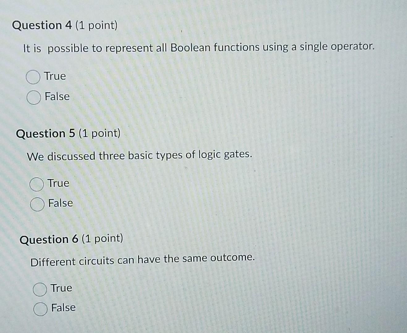 It Is Possible To Represent All Boolean Functions 