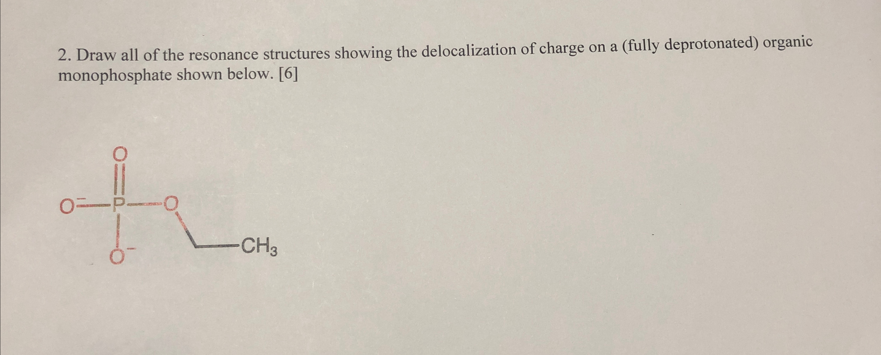 Draw all of the resonance structures showing the | Chegg.com