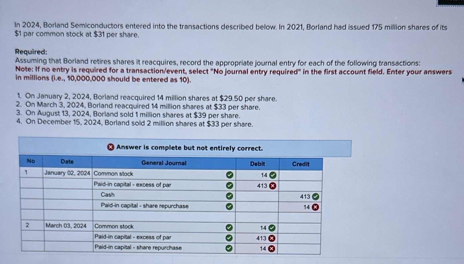 In 2024, ﻿Borland Semiconductors entered into the | Chegg.com
