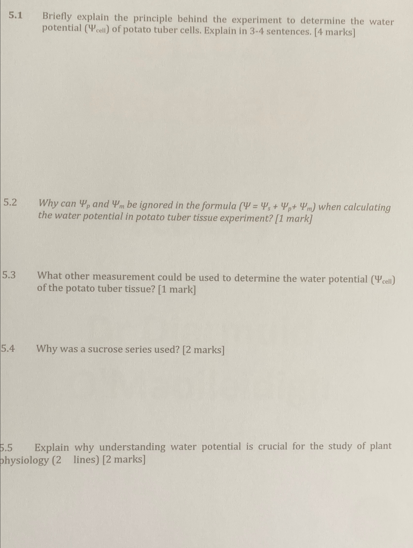 Solved 5.1 ﻿Briefly explain the principle behind the | Chegg.com