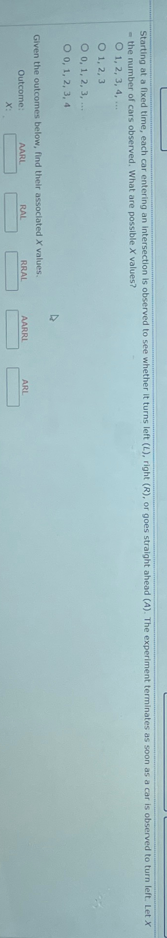 Solved Starting at a fixed time, each car entering an | Chegg.com