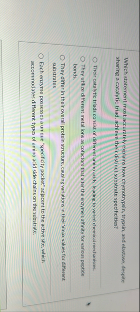 Solved Which statement most accurately explains how | Chegg.com