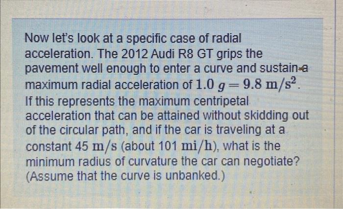 Solved Now let's look at a specific case of radial | Chegg.com