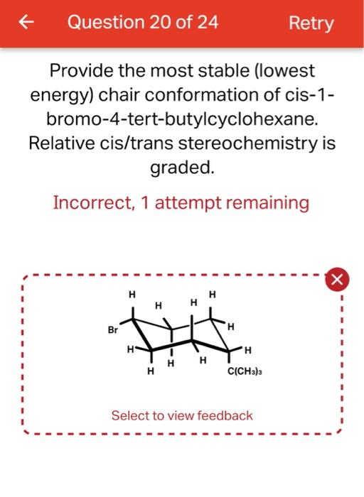 Solved Provide the most stable (lowest energy) chair | Chegg.com