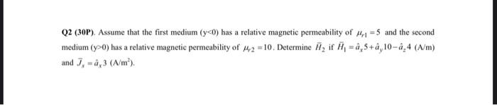 Solved electromagnetic theory | Chegg.com