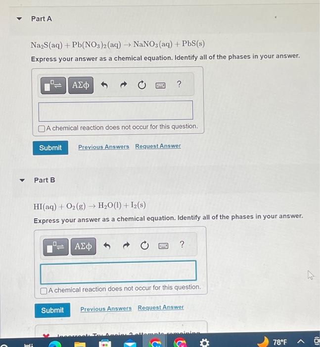 Solved Na2 S(aq)+Pb(NO3)2(aq)→NaNO3(aq)+PbS(s) Express your | Chegg.com