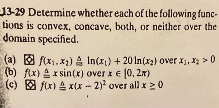 Solved -13-29 Determine whether each of the following func- | Chegg.com
