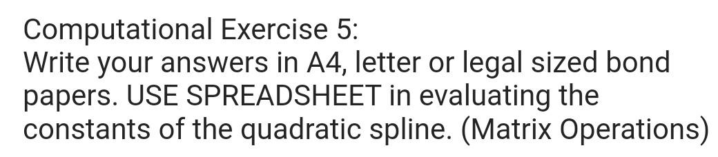 Solved Computational Exercise 5 Write Your Answers In A4 2249