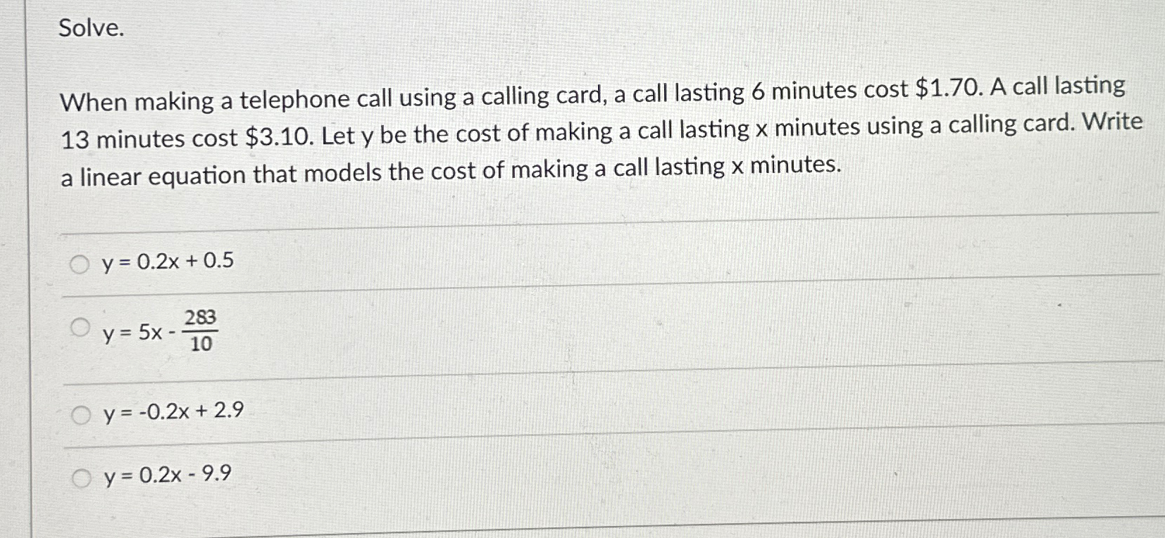 Solved Solve.When making a telephone call using a calling | Chegg.com