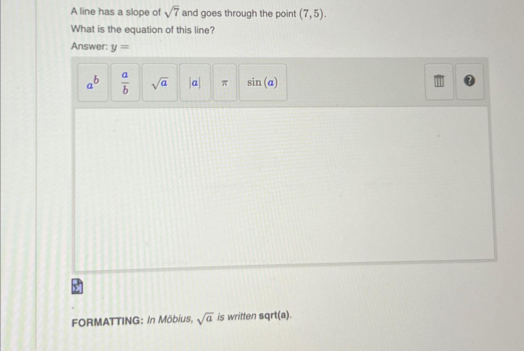 Solved A line has a slope of 72 ﻿and goes through the point | Chegg.com
