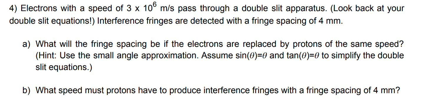 Solved Electrons with a speed of 3×106ms ﻿pass through a | Chegg.com