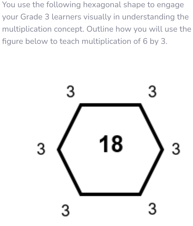 Solved You use the following hexagonal shape to engage your | Chegg.com