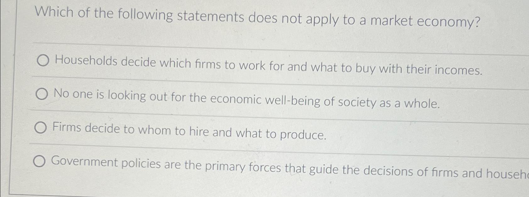 Solved Which of the following statements does not apply to a | Chegg.com