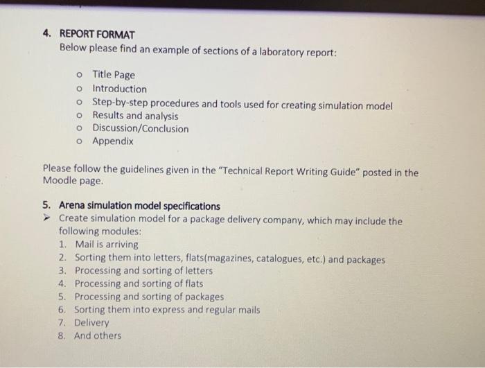 1. INTRODUCTION Arena discrete event simulation | Chegg.com