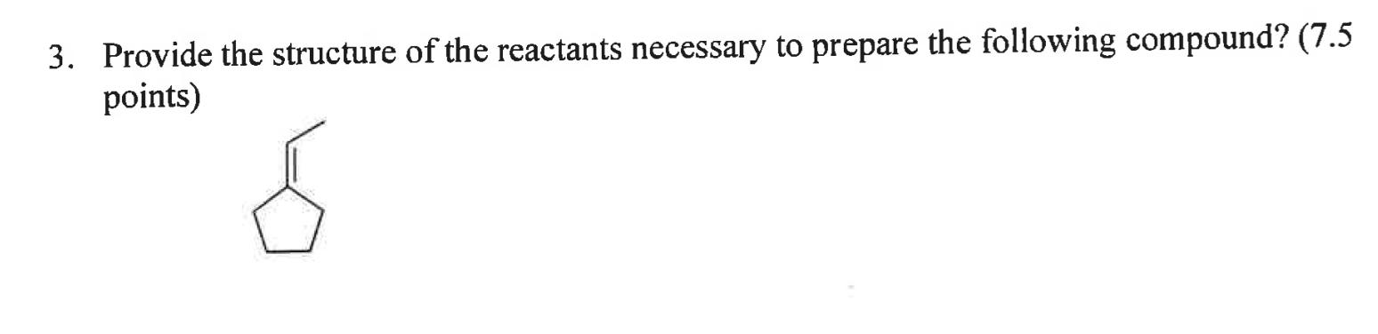 Solved by an EXPERT Provide the structure of the reactants necessary to | Chegg.com
