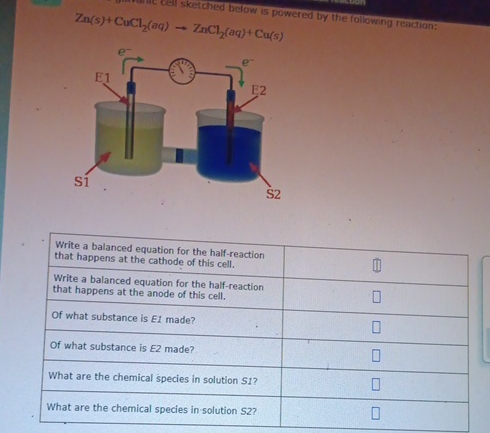 Solved cell sketched below is powered by the following | Chegg.com