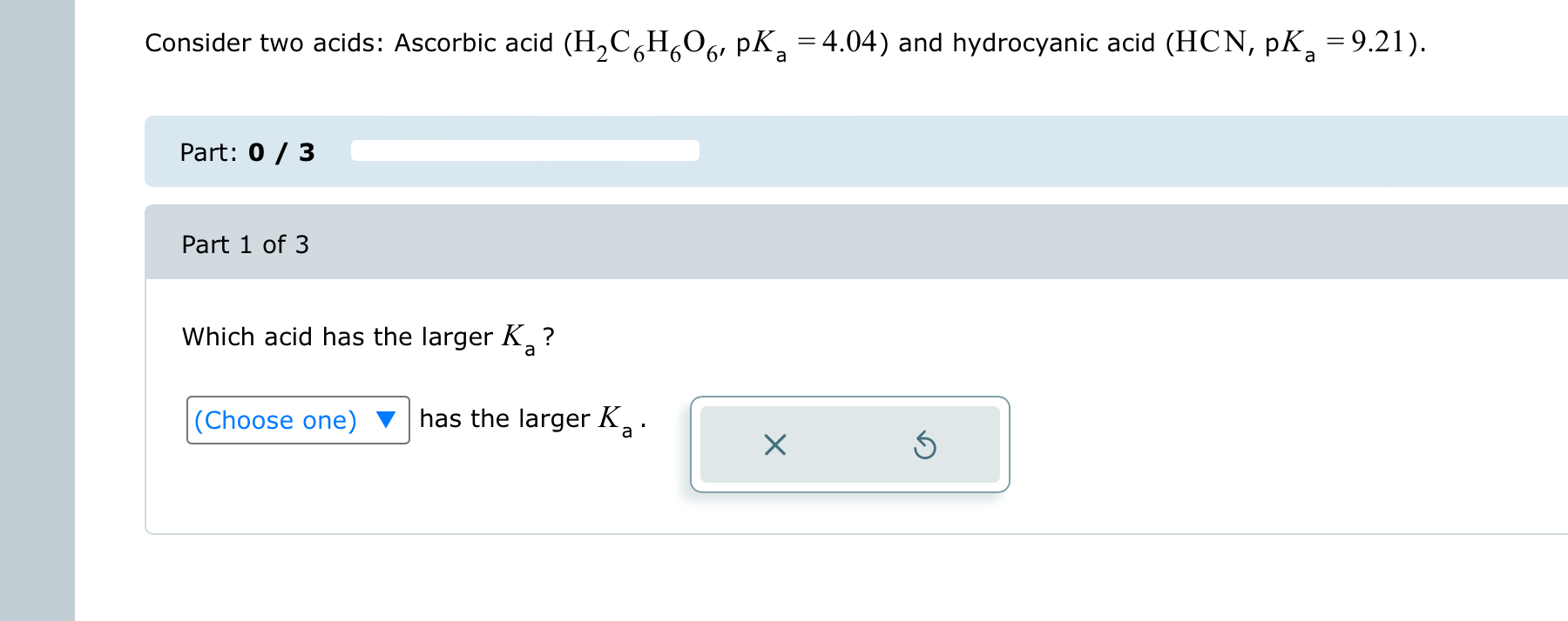 Solved Consider two acids: Ascorbic acid )=(4.04 ﻿and | Chegg.com