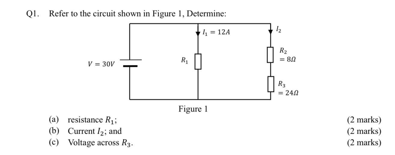 Solved Q1. ﻿Refer to the circuit shown in Figure 1, | Chegg.com