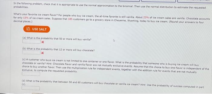 Solved the following problem, check that it is appropriate | Chegg.com