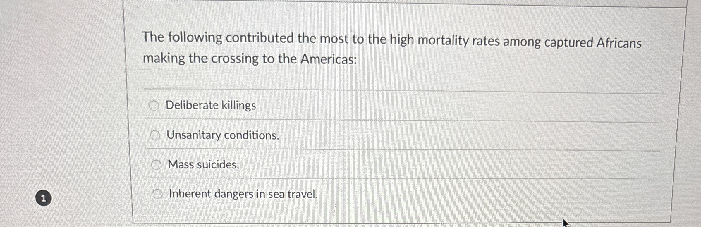 Solved The following contributed the most to the high | Chegg.com