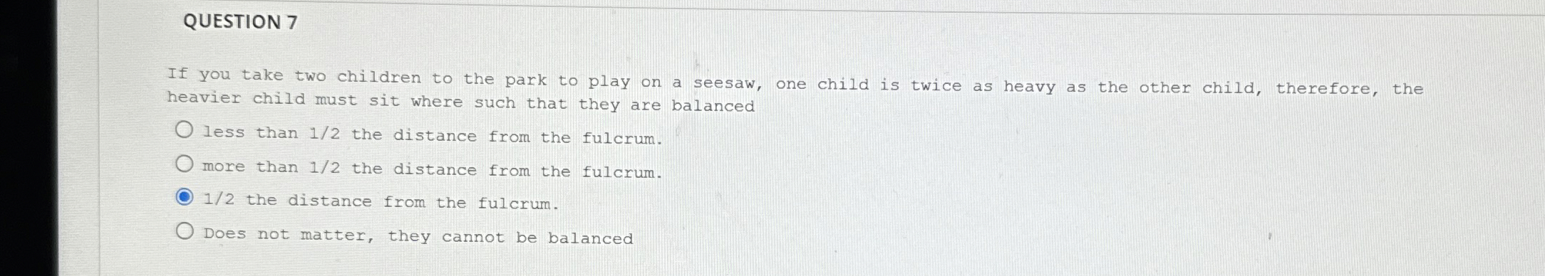 Solved QUESTION 7If you take two children to the park to | Chegg.com