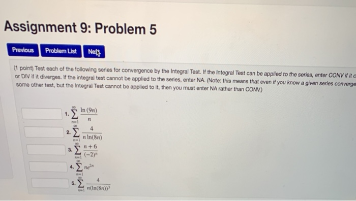 Solved Assignment 9 Problem 1 Previous Problem List Next 1 8493