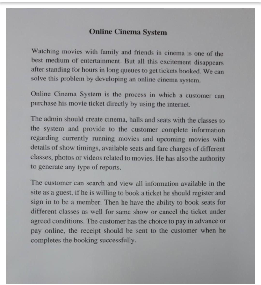 Solved Watching movies with family and friends in cinema is | Chegg.com