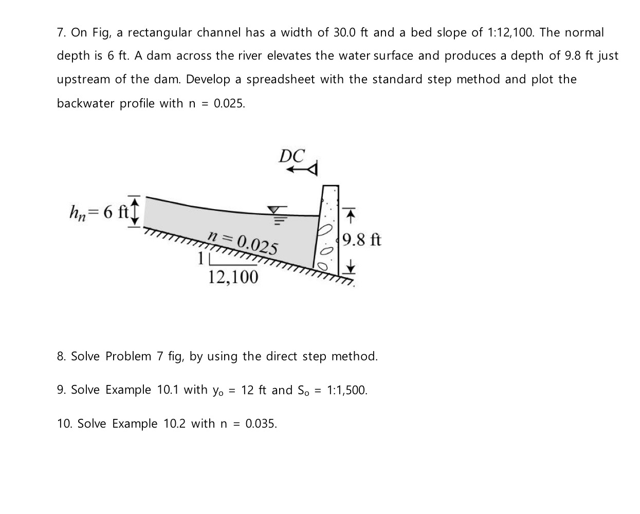 Solved On Fig, a rectangular channel has a width of 30.0ft | Chegg.com