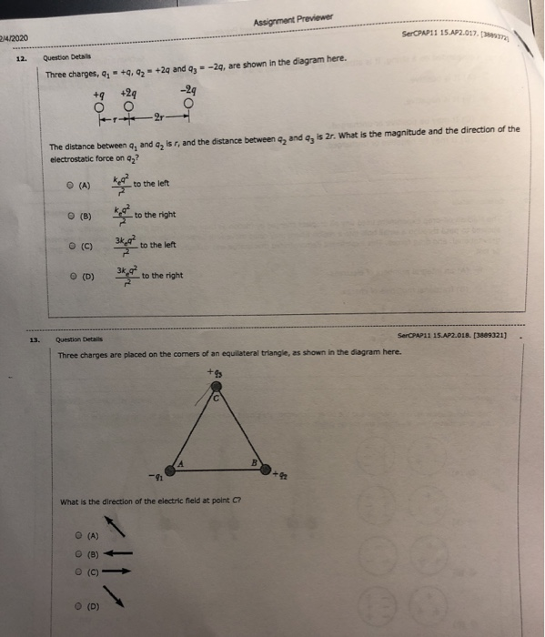 Solved 244/2020 Assignment Previewer 7. Question Details Ser | Chegg.com