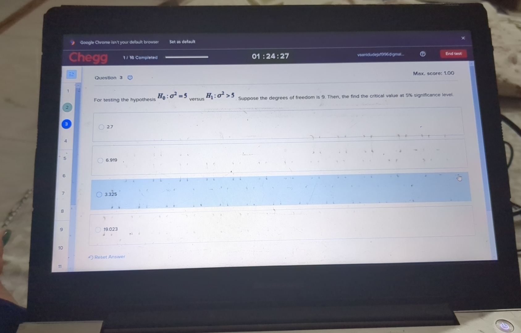 Solved Google Chrome isn't your default browserSet as | Chegg.com