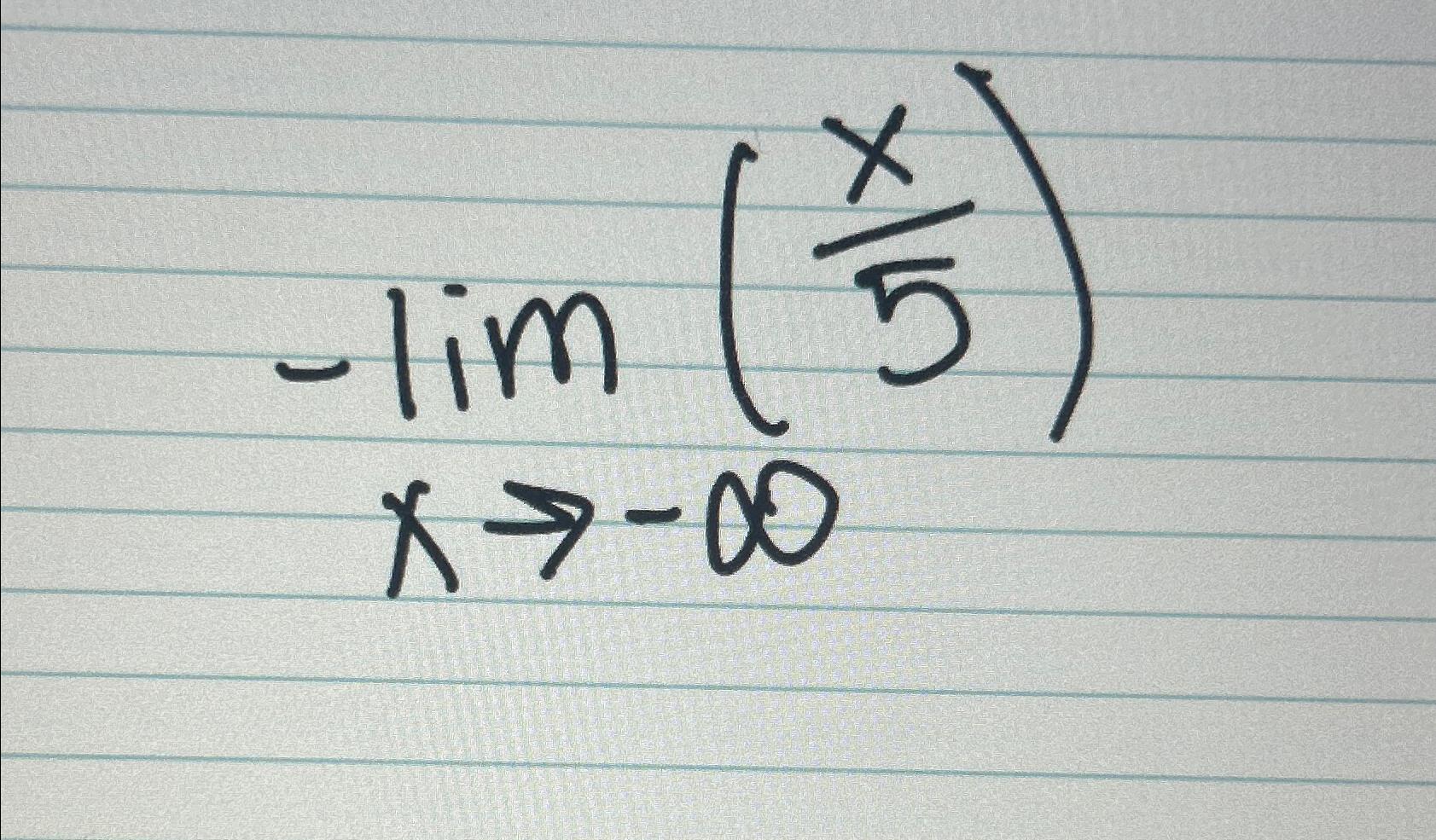 Solved -limx→-∞(x5) | Chegg.com