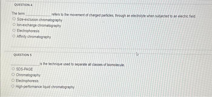 Solved The term refers to the movement of charged particles, | Chegg.com