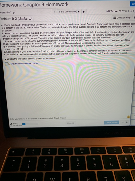 Solved lomework: Chapter 9 Homework core: 0 of 1 pt 1 of 9 | Chegg.com