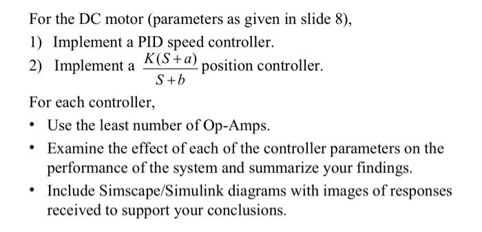 Solved dc motor4 Load Torque S x) - 0 Solver Trapezoidal | Chegg.com