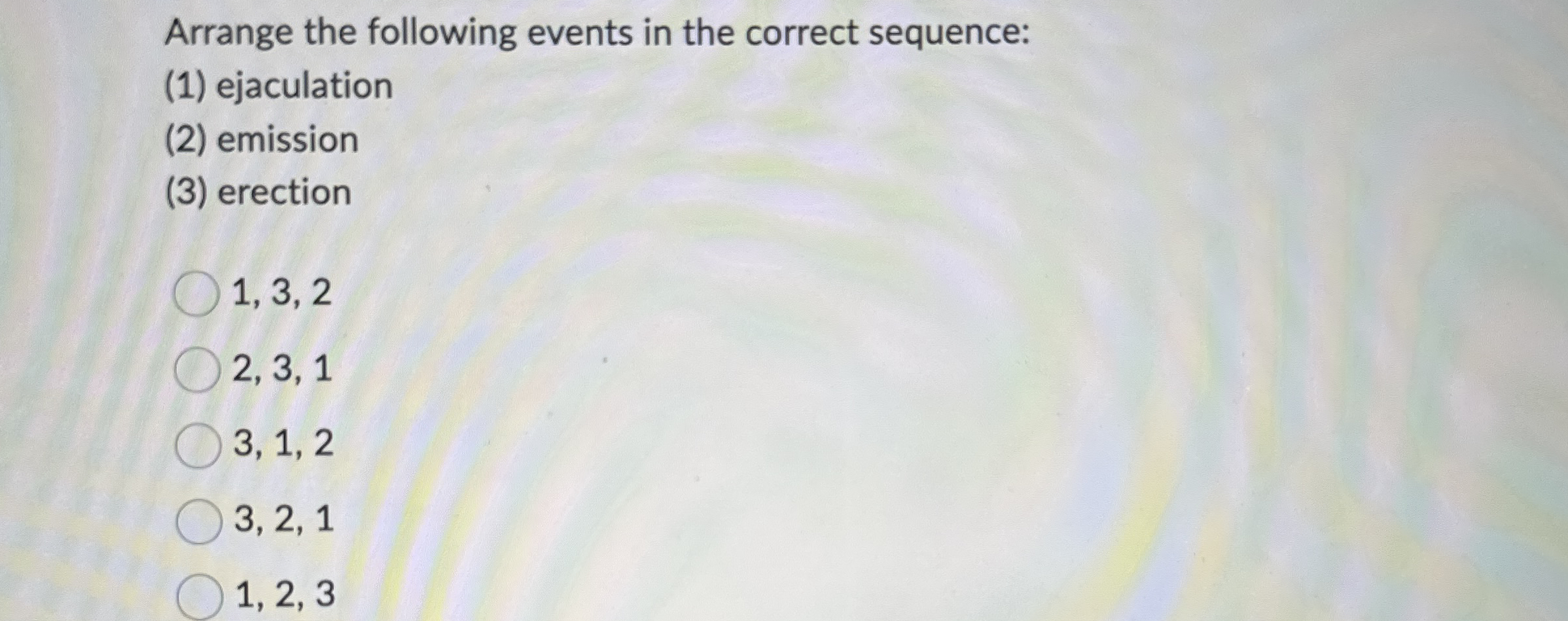 Arrange the following events in the correct | Chegg.com