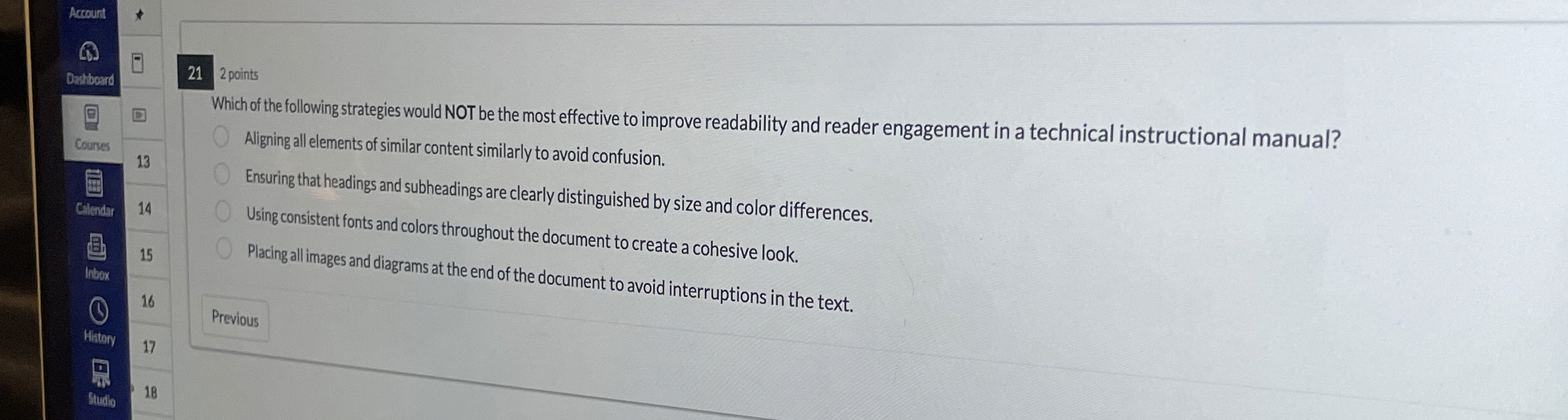 Solved AcrountDesthend21 2pointsWhich of the following | Chegg.com