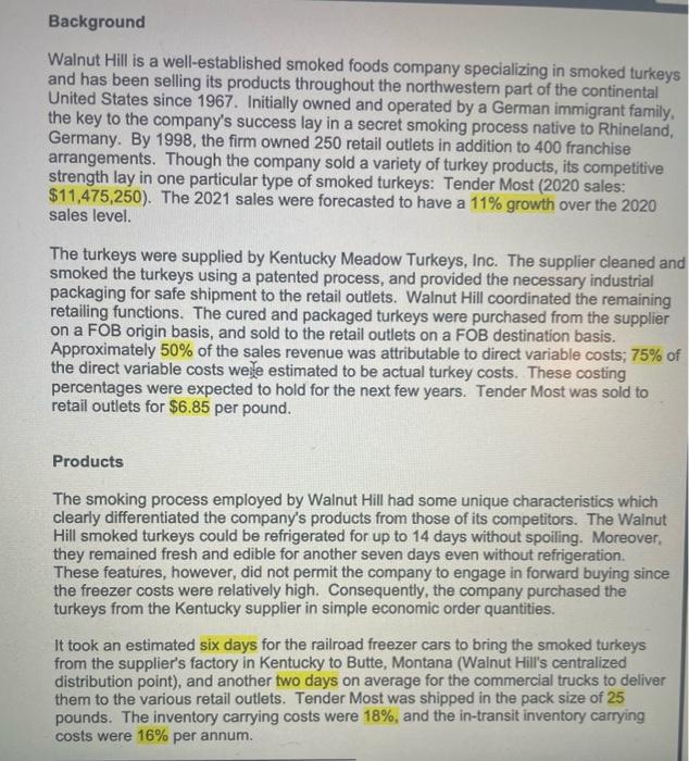 2. Compute the projected annual volume, average daily | Chegg.com