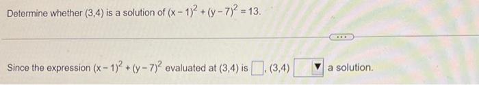 Solved Determine whether (3,4) is a solution of | Chegg.com